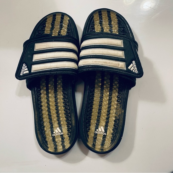 adidas | Shoes | Adidas Mens Slip On Velcro Slides | Poshmark